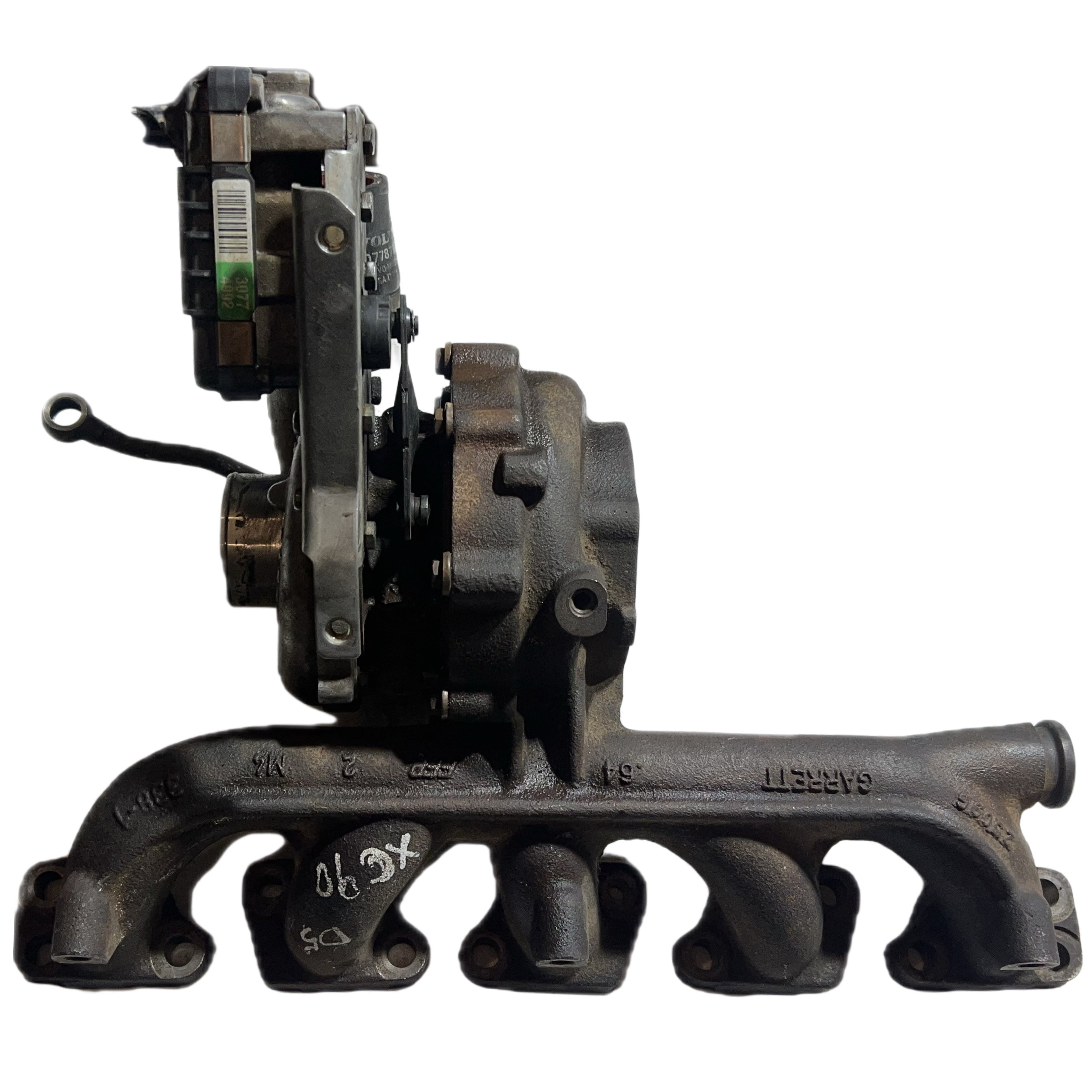 TURBO CON MULTIPLE DE ESCAPE VOLVO 2.4 31219697 XC90 (DETALLE CONECTOR ...