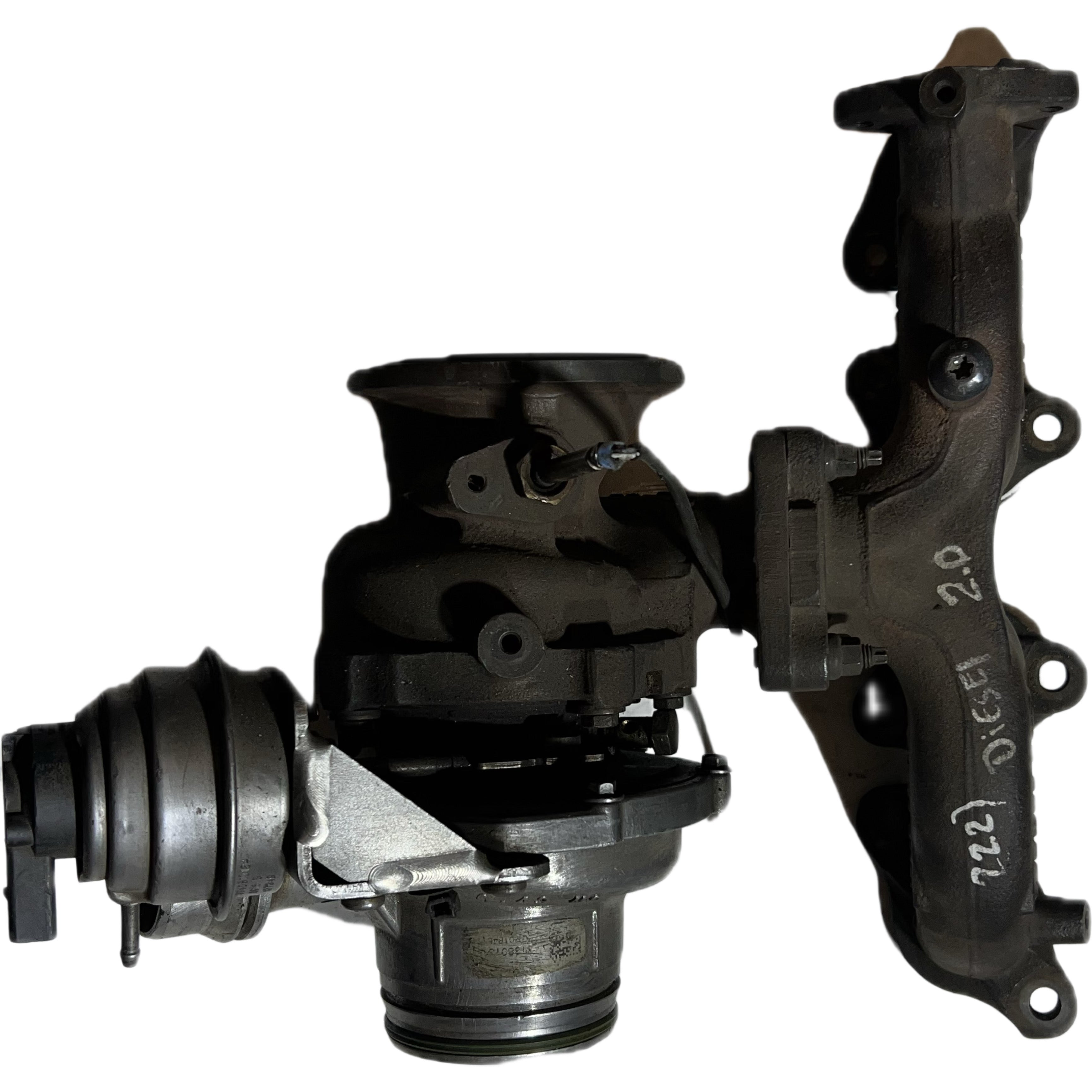 TURBO CON MULTIPLE DE ESCAPE VOLVO 2.0 TURBO DIESEL 31380231 V40 S60 X ...